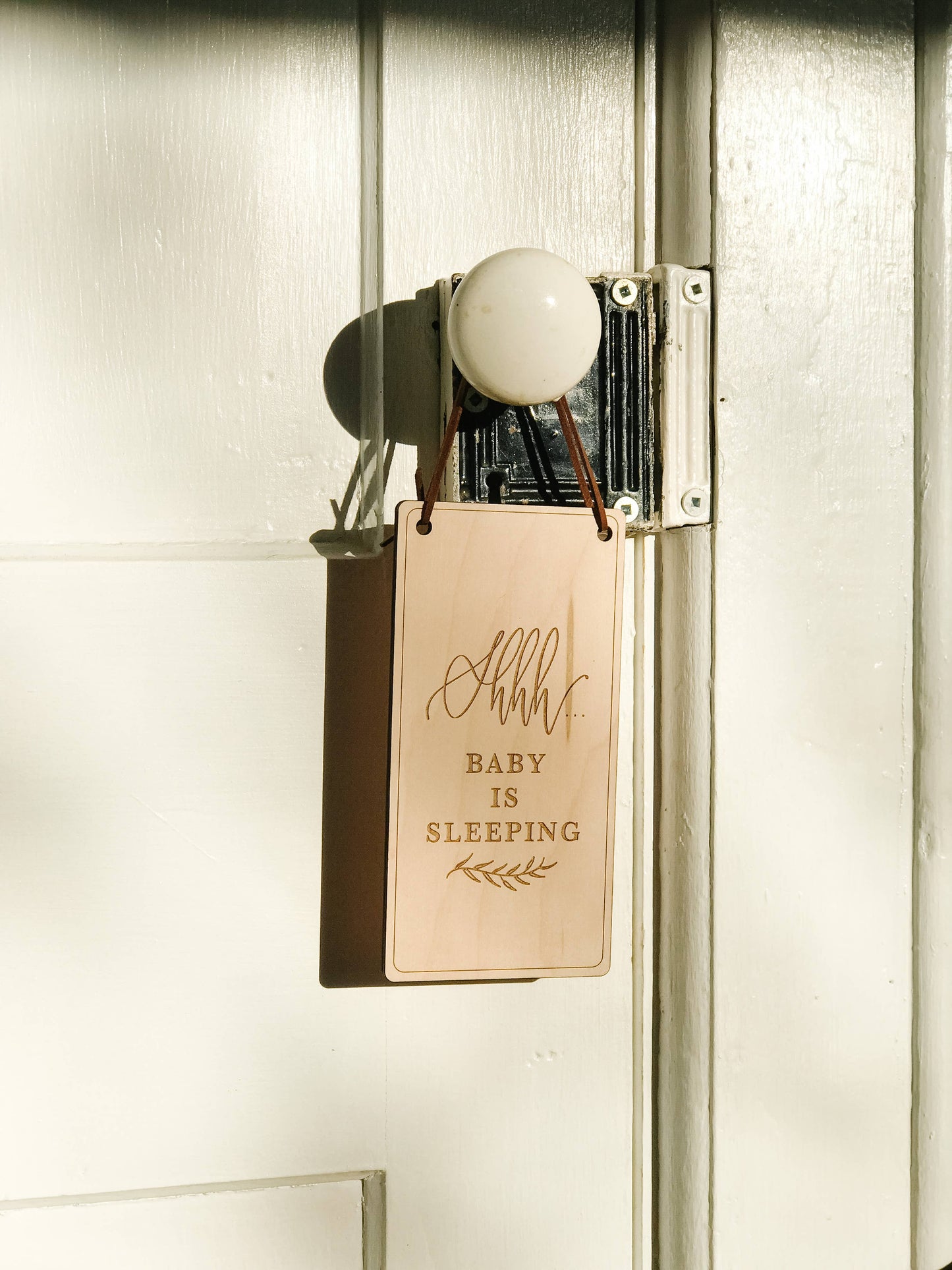 Shh Baby Sleeping | Door Hanging Sign – Rose James & Co