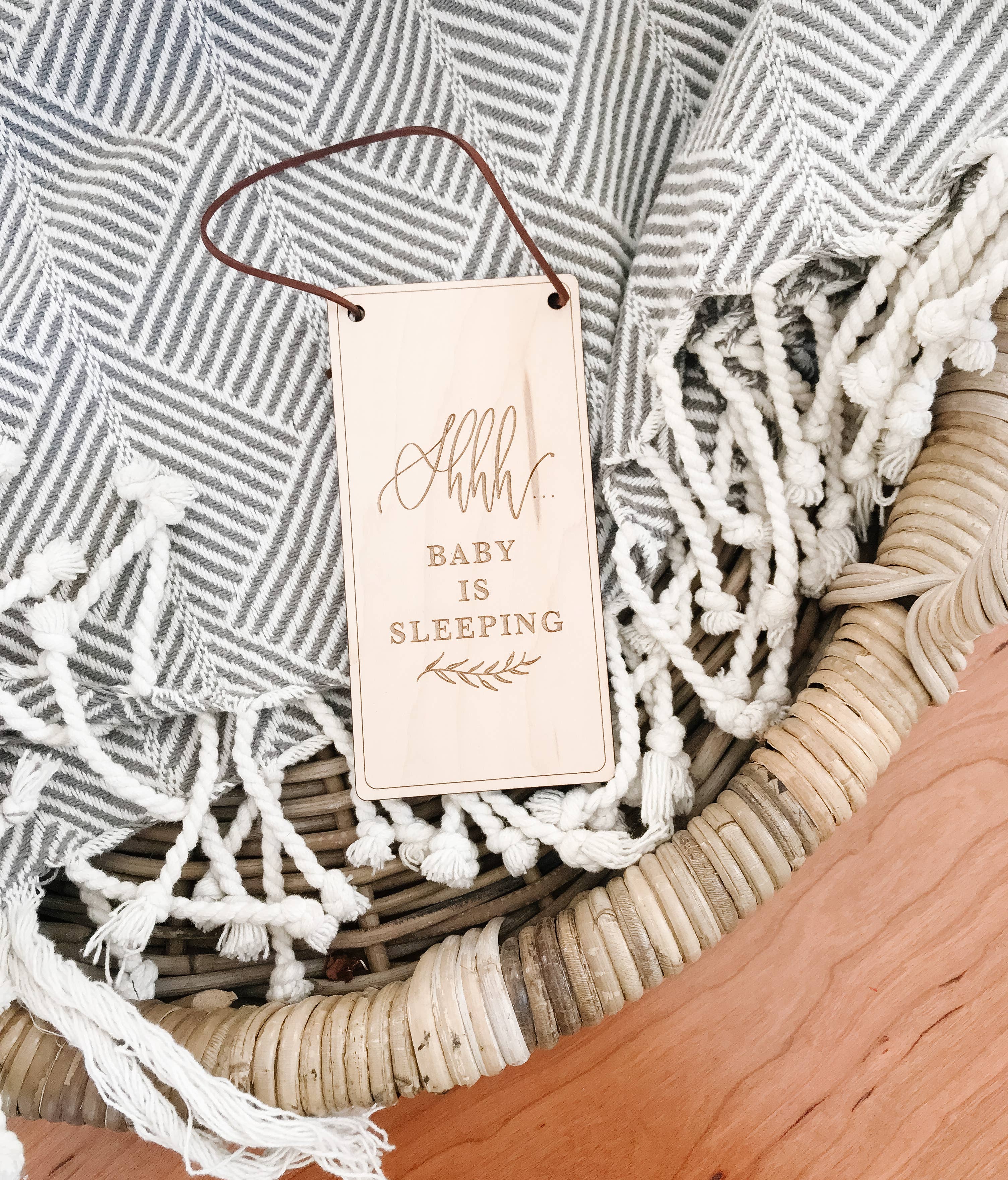 Shh Baby Sleeping | Door Hanging Sign – Rose James & Co